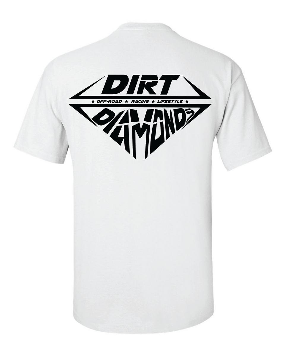 DIRT + DIAMONDS- DIAMOND LOGO T-SHIRT (WHITE) – Dirt + Diamonds